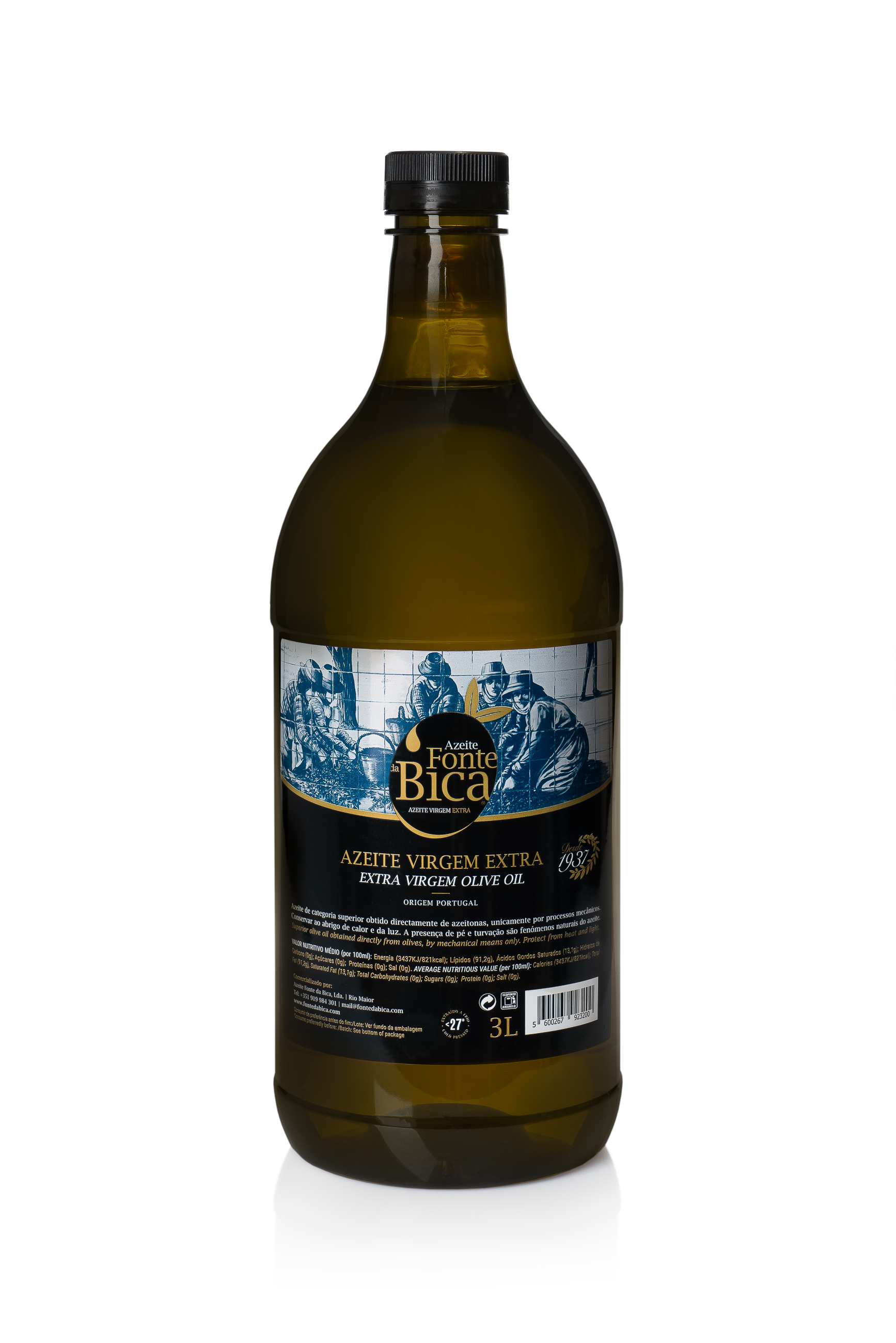 Garrafão de Azeite Virgem Extra - 3L Azeite - Azeite Fonte da Bica - Sabor, com Saber